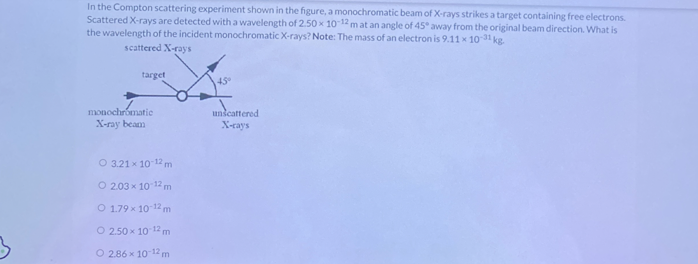 Solved In the Compton scattering experiment shown in the | Chegg.com