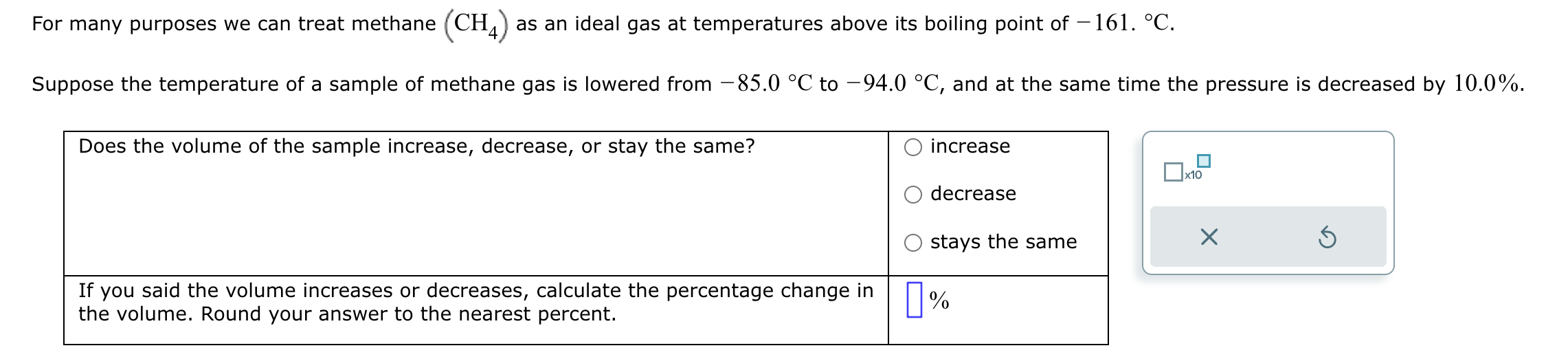 Solved For many purposes we can treat methane (CH4) ﻿as an | Chegg.com