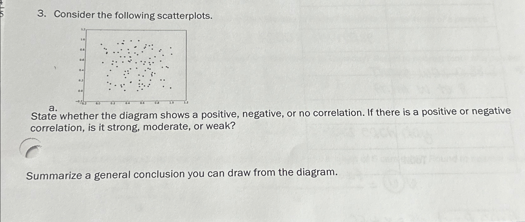 Solved Consider the following scatterplots.a. ﻿State whether | Chegg.com
