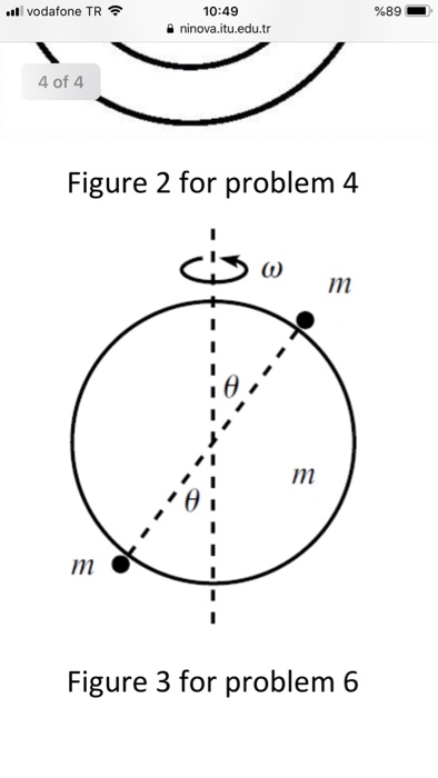 Solved [Q6.) Rotating sphere and two point like masses: A | Chegg.com