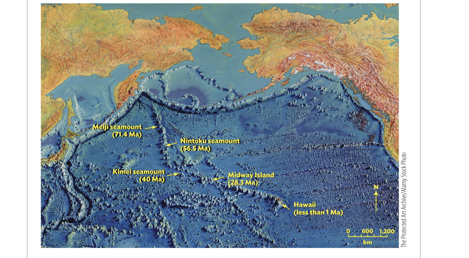 Solved The oldest volcano of the Hawaiian–Emperor seamount | Chegg.com