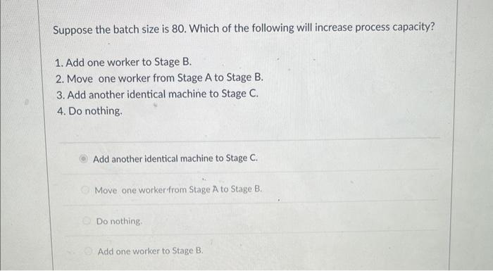 Solved Consider a 3-stage sequential batch process. Assume | Chegg.com
