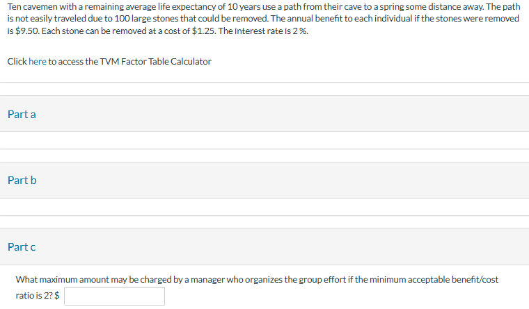 Ten cavemen with a remaining average life expectancy | Chegg.com
