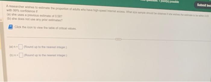 Solved with 995 confidence if (a) she uses a previous | Chegg.com