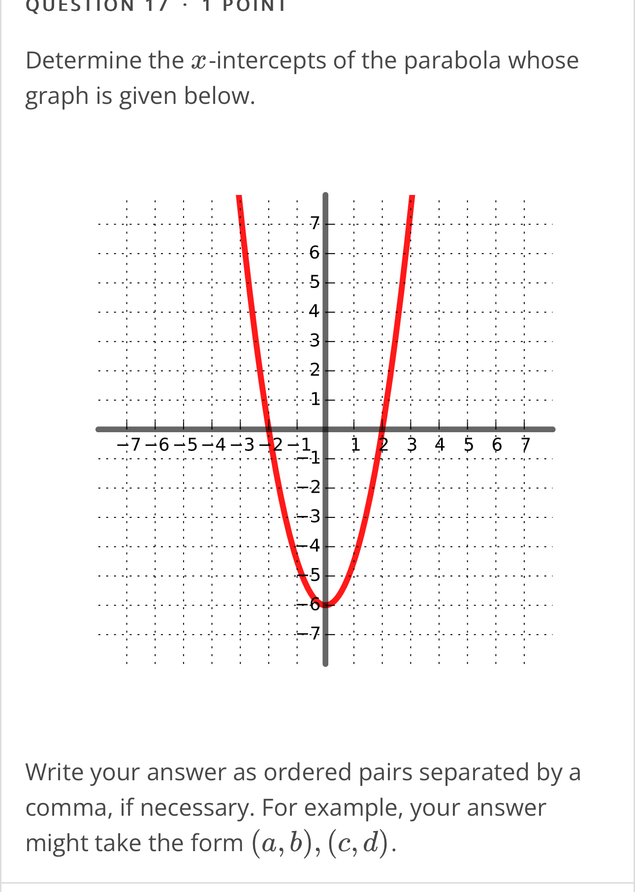 Solved Determine the x-intercepts of the parabola whose | Chegg.com