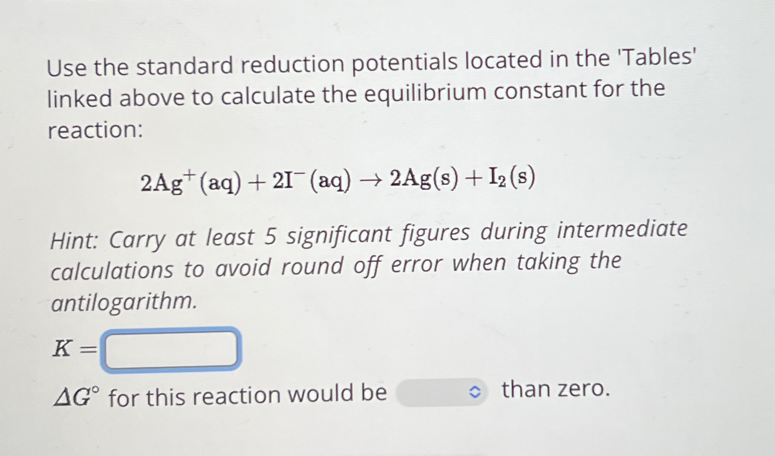 Solved Use the standard reduction potentials located in the | Chegg.com