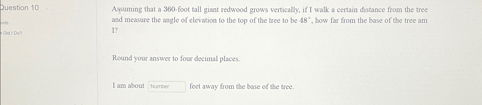 Solved Question 10Assuming that a 360 -foot tall giant | Chegg.com