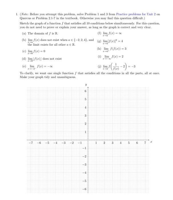 1. (Note: Before you attempt this problem, solve | Chegg.com