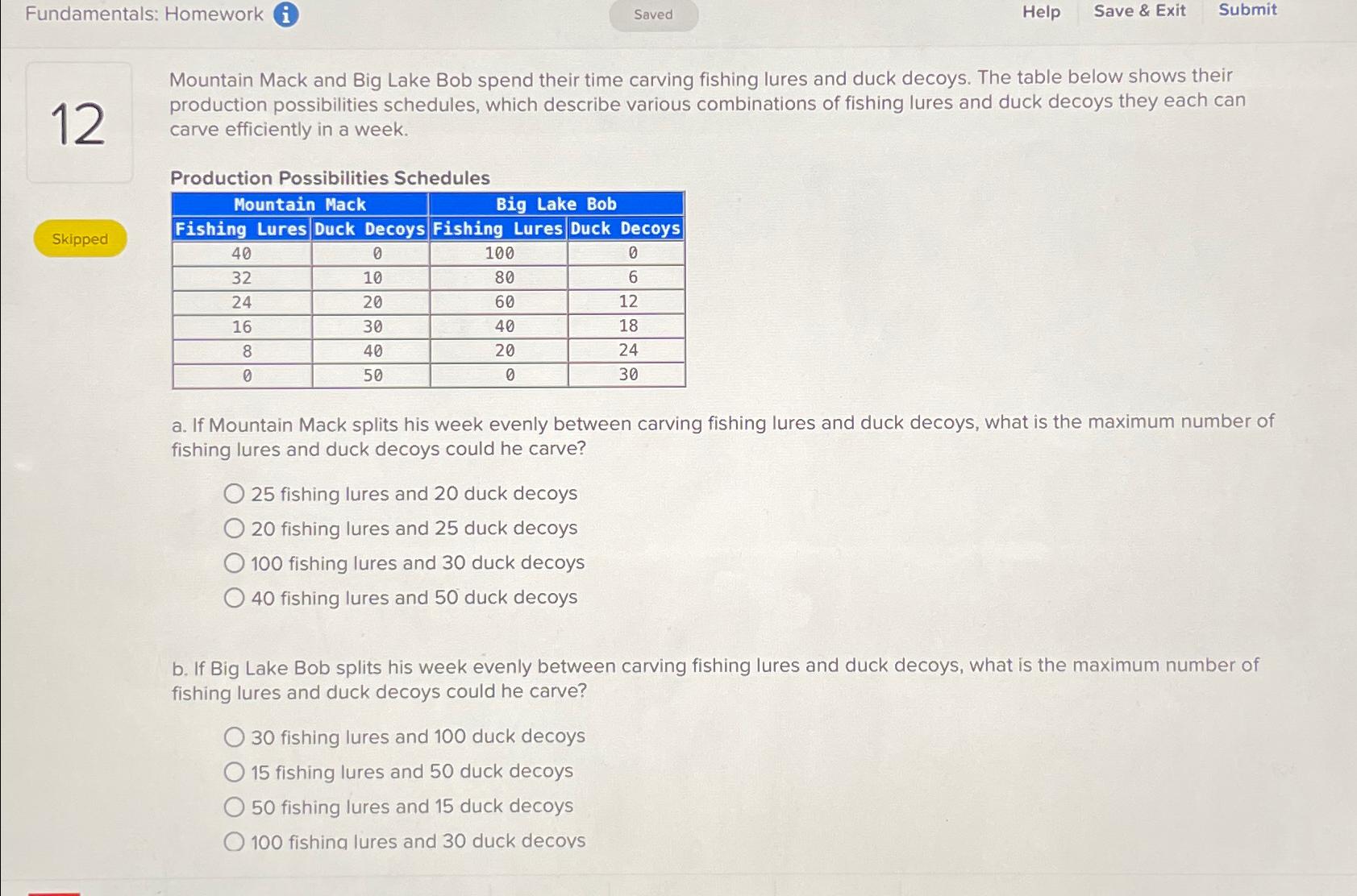 Solved Fundamentals: Homework (i)SavedHelpSave & | Chegg.com