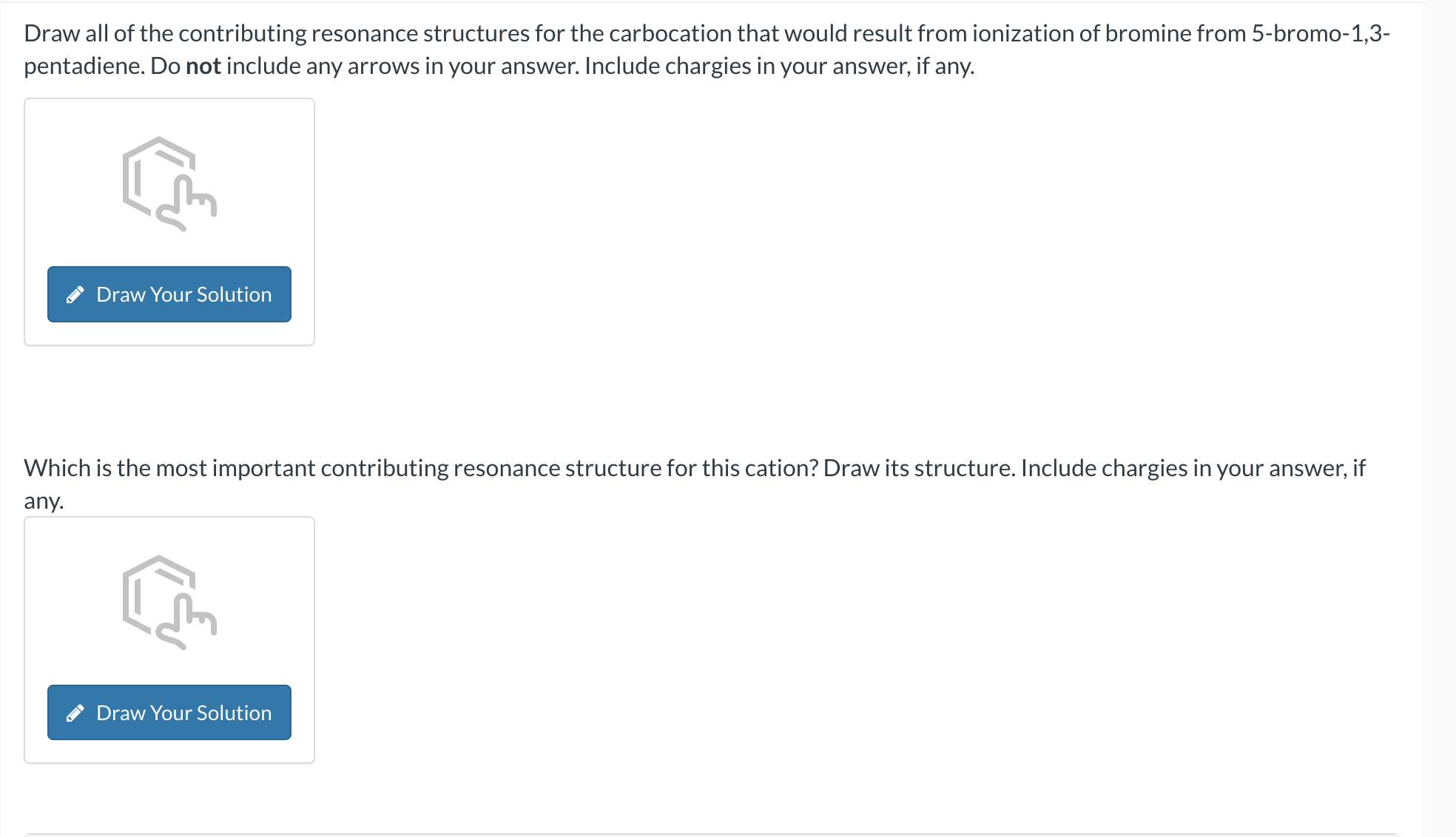 Draw all of the contributing resonance structures for | Chegg.com