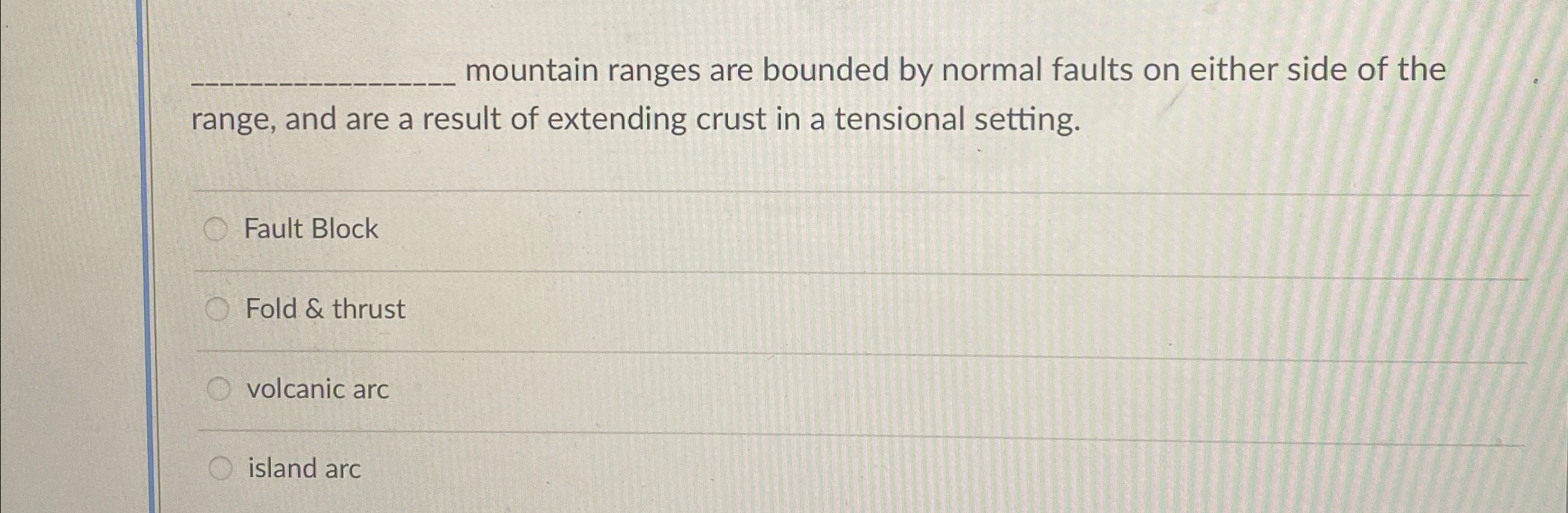 Solved mountain ranges are bounded by normal faults on | Chegg.com