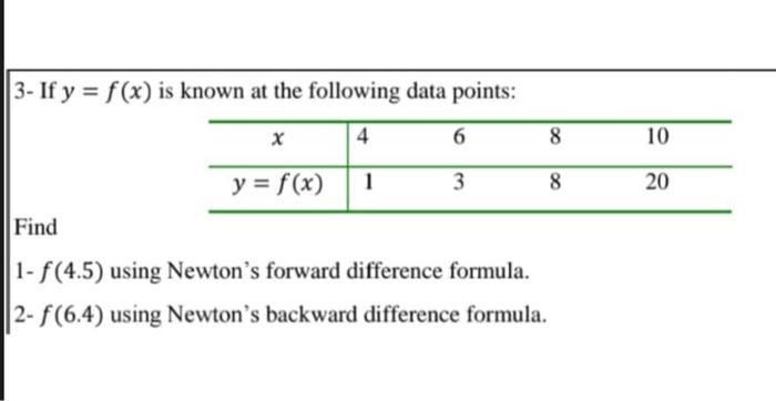 Solved 2-Determine the formula of Lagrange interpolating | Chegg.com