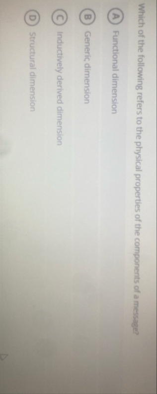 Solved Which of the following refers to the physical | Chegg.com