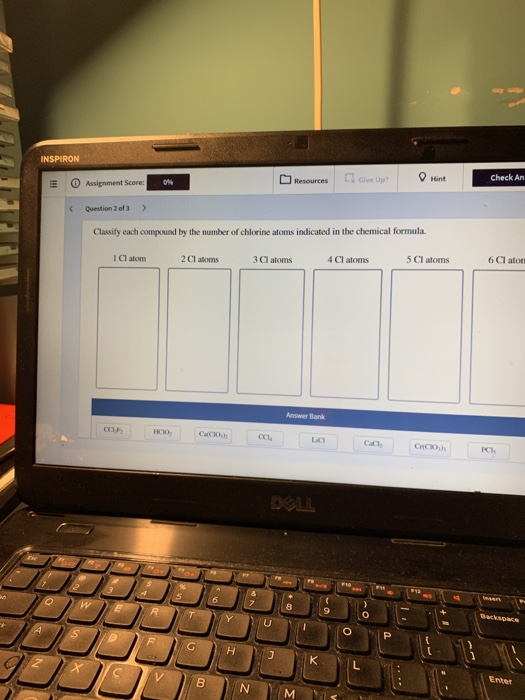 Solved INSPIRON Resources Assignment Score: O Hint Give Up? | Chegg.com