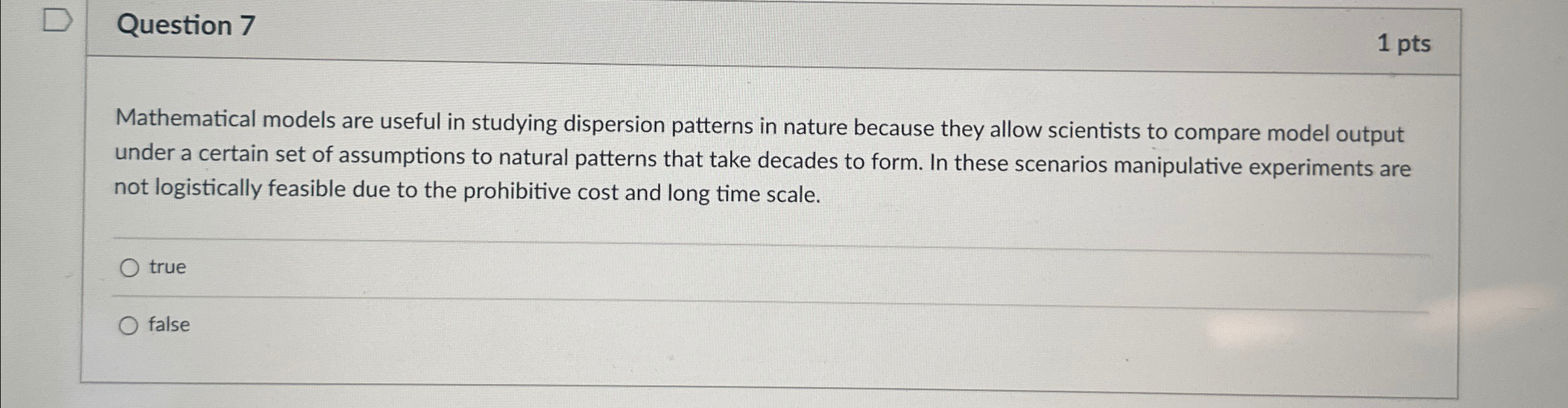 Solved Question 71 ﻿ptsMathematical models are useful in | Chegg.com