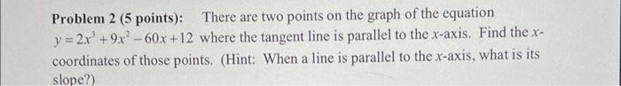 Solved Problem 2 (5 points): There are two points on the | Chegg.com