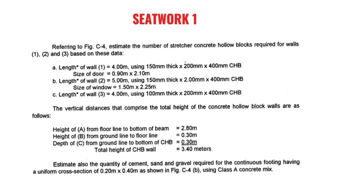 Solved SEATWORK 1 Referring to Fig. C-4, estimate the number | Chegg.com