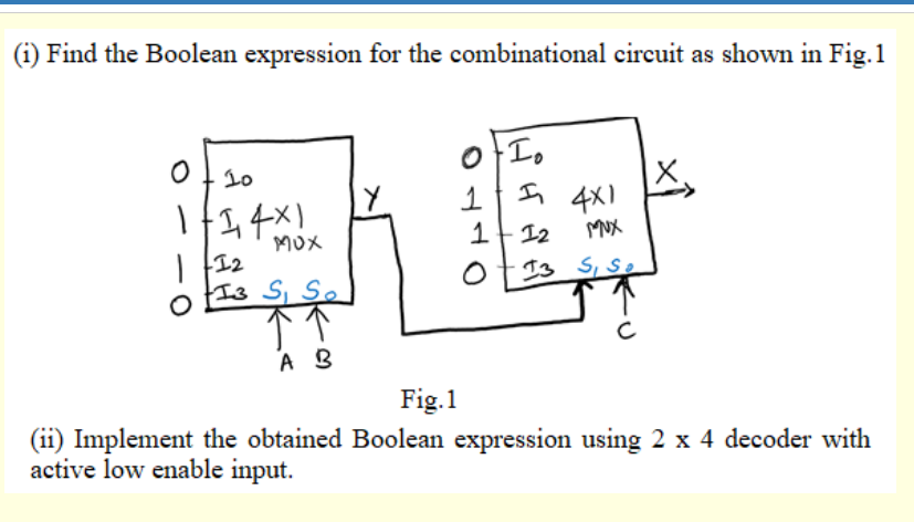 Solved (1) Find the Boolean expression for the combinational | Chegg.com