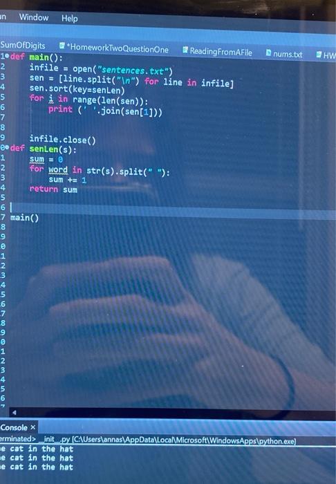Solved Pag Program Two Write a program that reads strings | Chegg.com