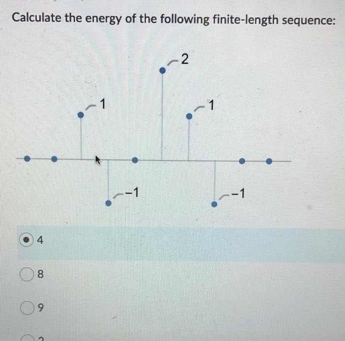 Solved Calculate the energy of the following finite-length | Chegg.com