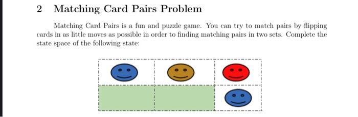 Solved 2 Matching Card Pairs Problem Matching Card Pairs is | Chegg.com