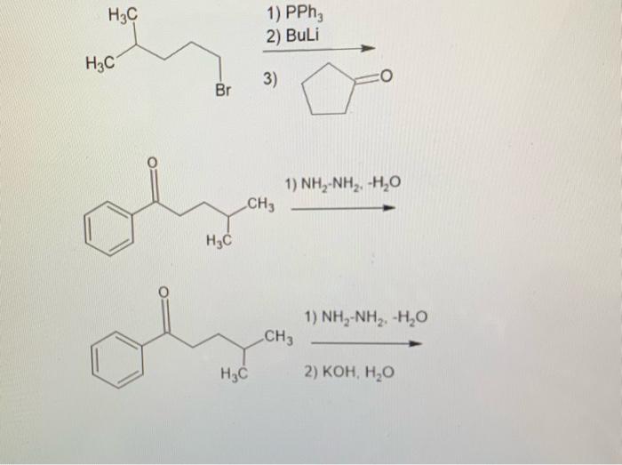 Solved 3) 1) NH2⋅NH2,H2O 1) NH2−NH2,−H2O 2) KOH,H2O | Chegg.com