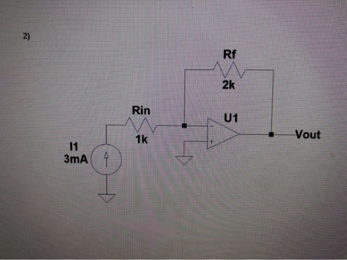Solved For the following circuits, find Vout. RE Rin ::: | Chegg.com