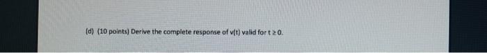 Solved Problem 1. (40 points) RLC transient circuits Using | Chegg.com