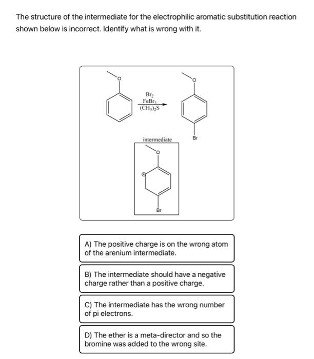 Solved The structure of the intermediate for the | Chegg.com
