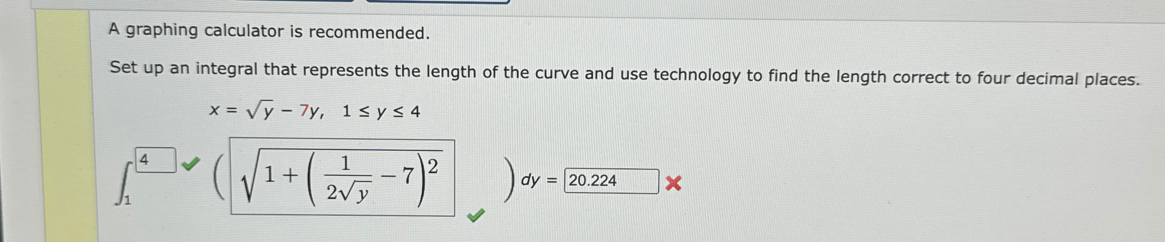 Solved A graphing calculator is recommended.Set up an | Chegg.com