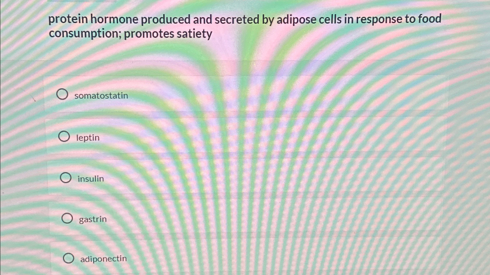 Solved protein hormone produced and secreted by adipose | Chegg.com Solved protein hormone produced and secreted by adipose | Chegg.com