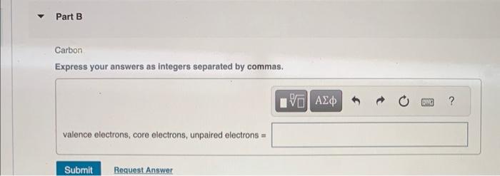 Solved For each element, indicate the number of valence | Chegg.com