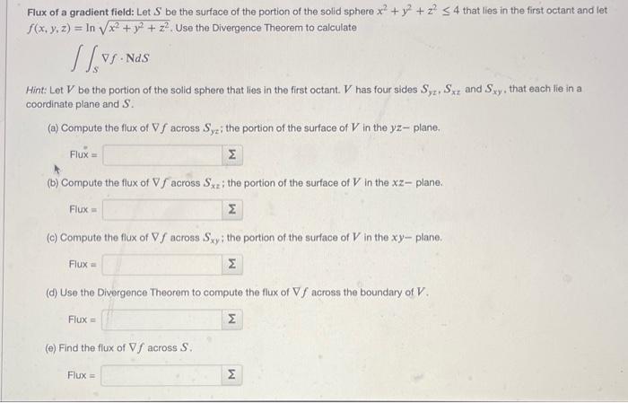 Solved Flux of a gradient field: Let S be the surface of the | Chegg.com