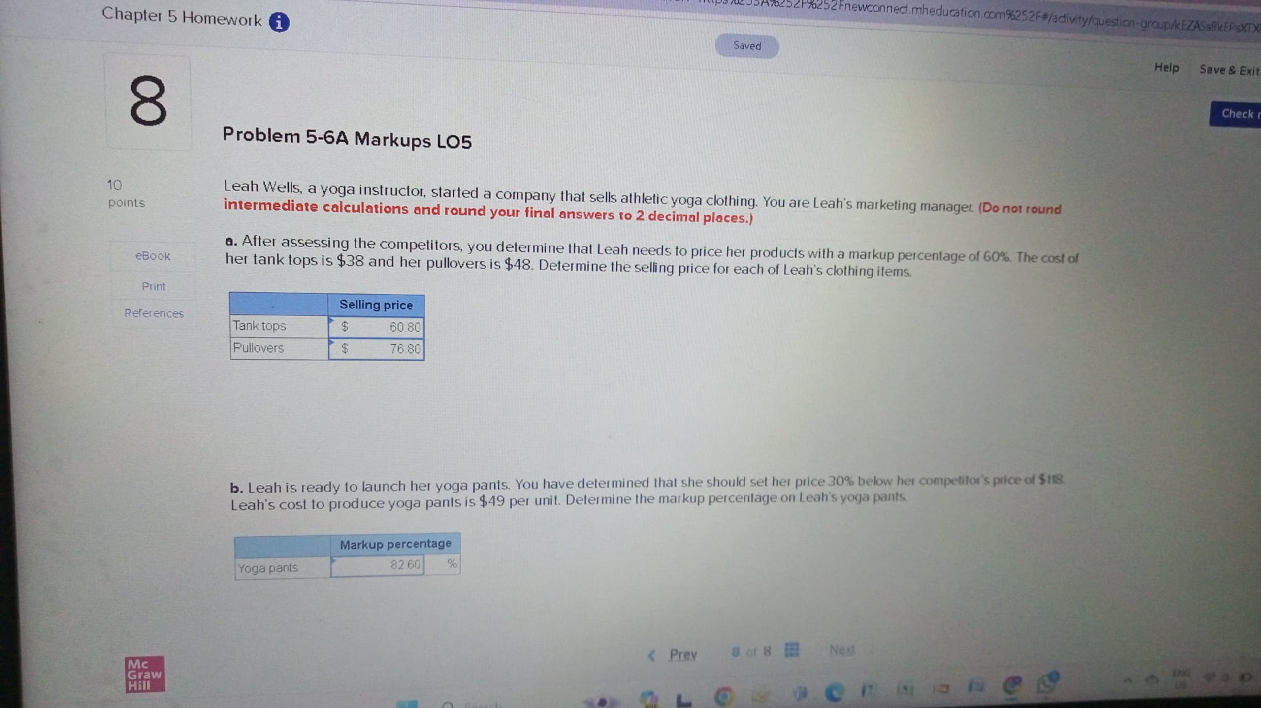 Solved Chapter 5 ﻿HomeworkiSavedHeipSave & Exit0Problem 5-6A | Chegg.com