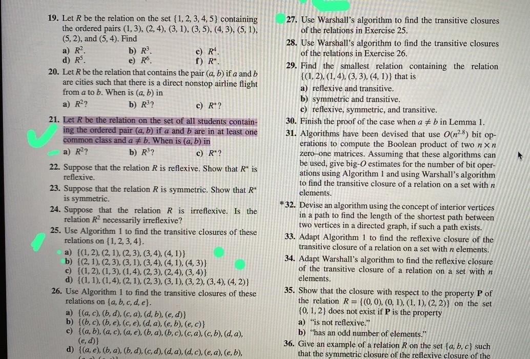 Solved 0. Find the smallest relation containing the relation | Chegg.com