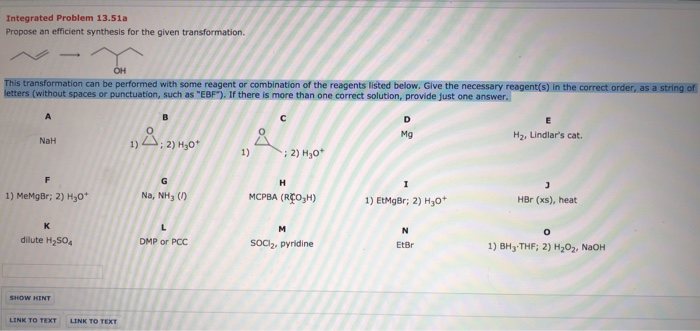Solved Integrated Problem 13.51a Propose an efficient | Chegg.com Solved Integrated Problem 13.51a Propose an efficient | Chegg.com