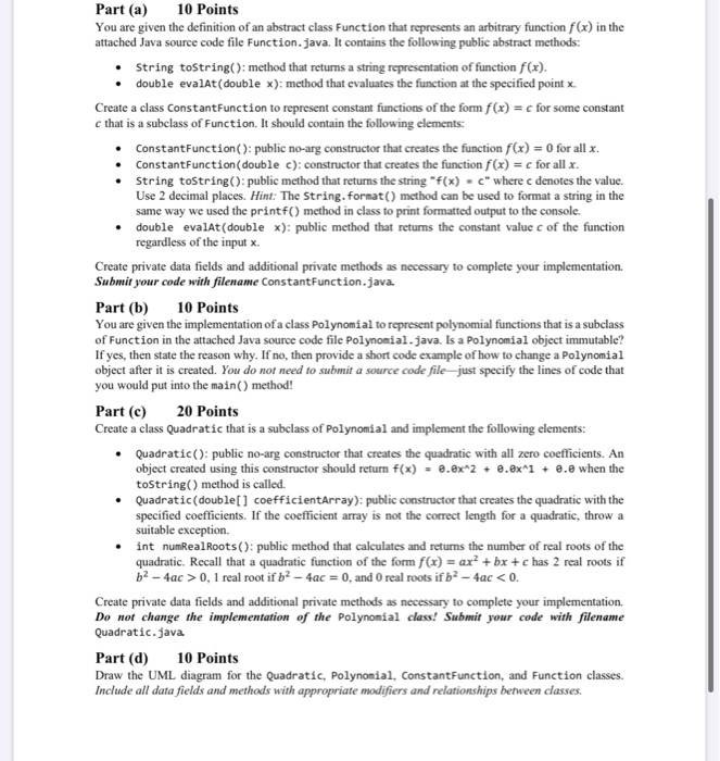Solved Parta) 10 Points You are given the definition of an | Chegg.com