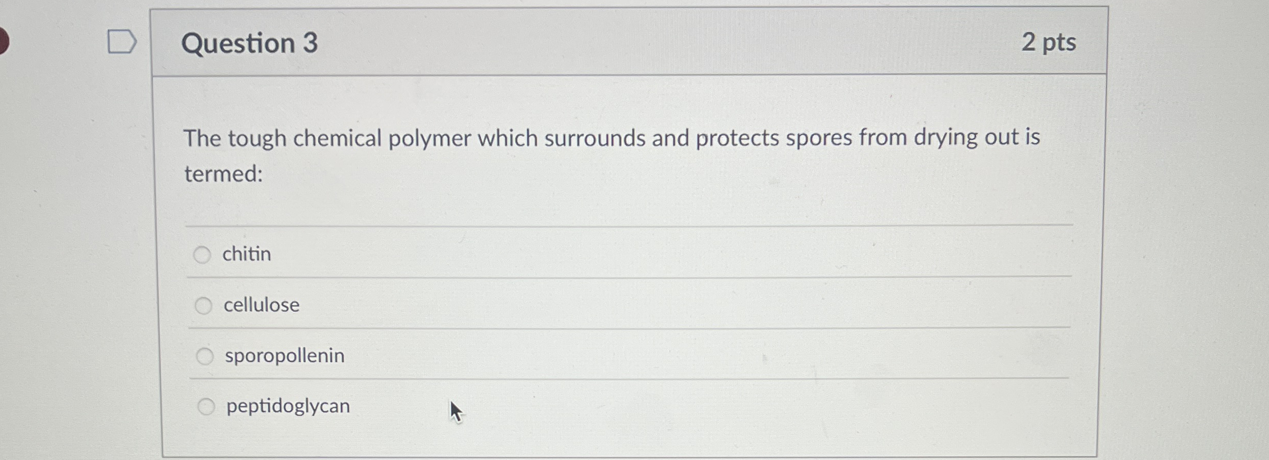 Solved Question 32 ﻿ptsThe tough chemical polymer which | Chegg.com