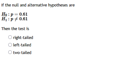 Solved If ﻿the null and alternative hypotheses | Chegg.com