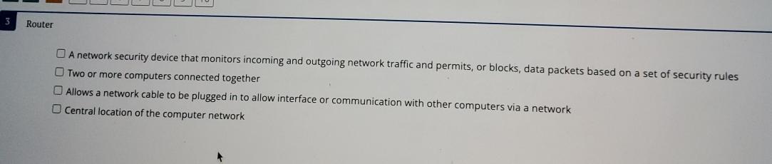 Solved 3routera Network Security Device That Monitors