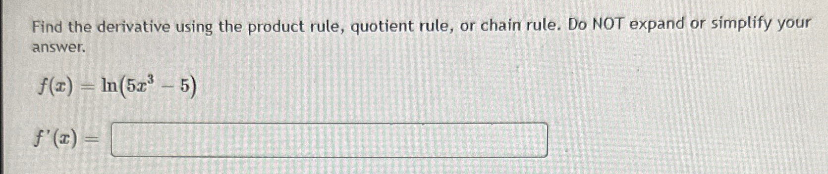 Solved Find the derivative using the product rule, quotient | Chegg.com