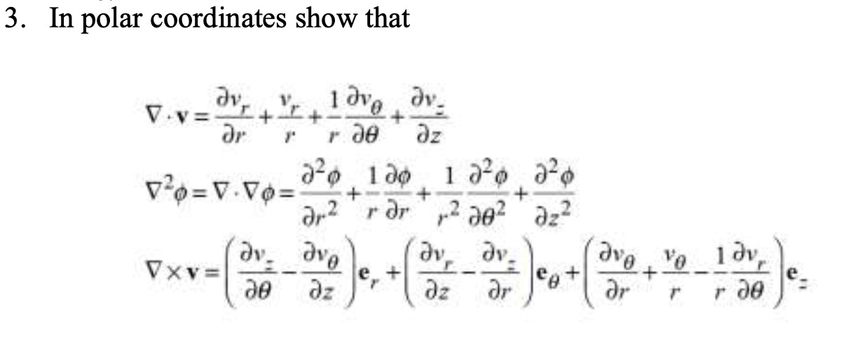 Solved In polar coordinates show | Chegg.com