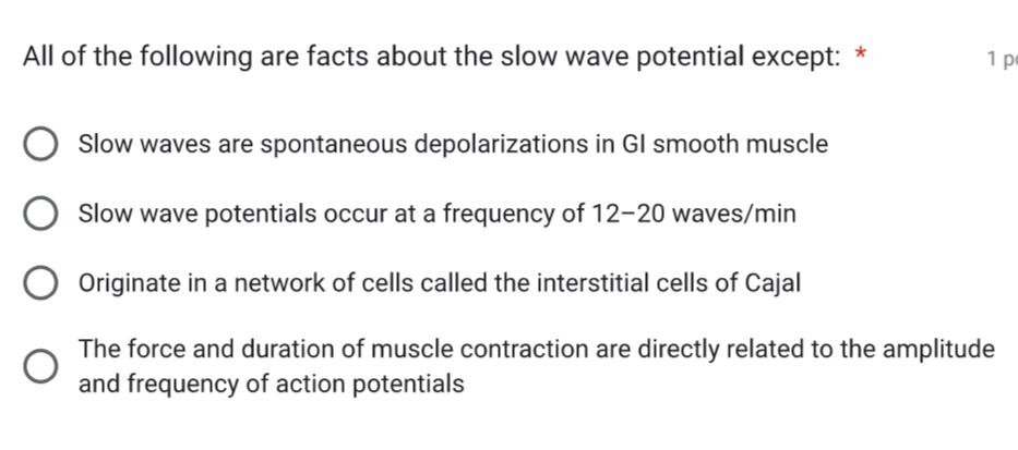Solved All of the following are facts about the slow wave | Chegg.com