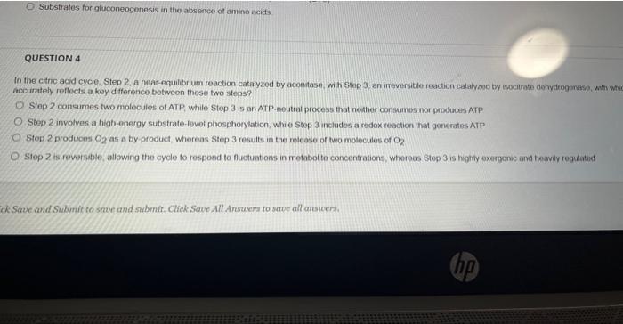 Solved Substrates for gluconeogenesis in the absence of | Chegg.com
