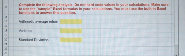 Solved EF WN You've observed the following returns on | Chegg.com