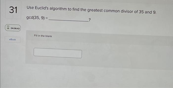 Solved Use Euclid's algorithm to find the greatest common | Chegg.com