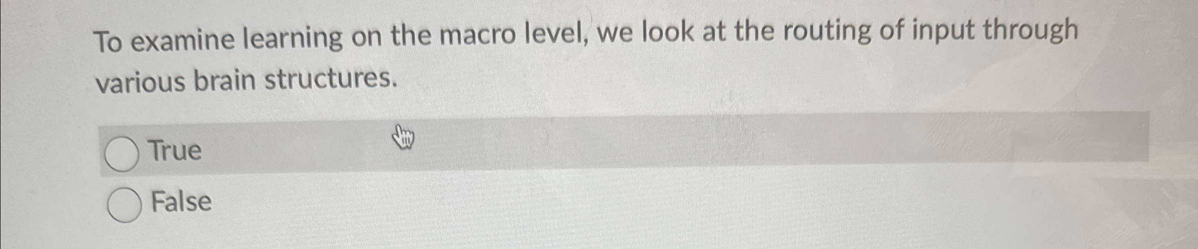 Solved To examine learning on the macro level, we look at | Chegg.com