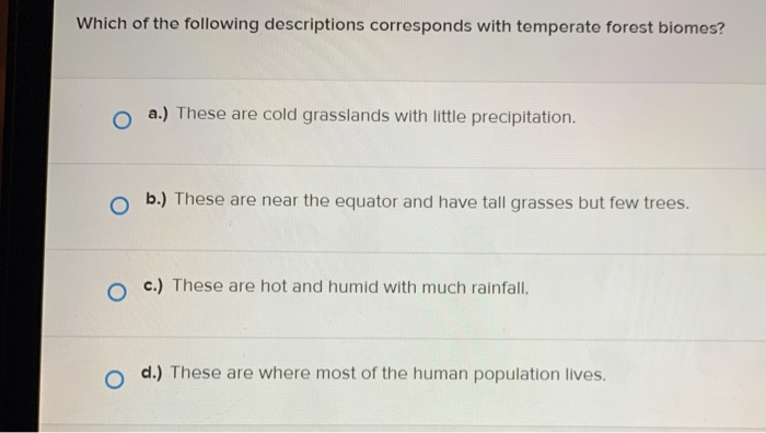 Solved Which of the following descriptions corresponds with | Chegg.com