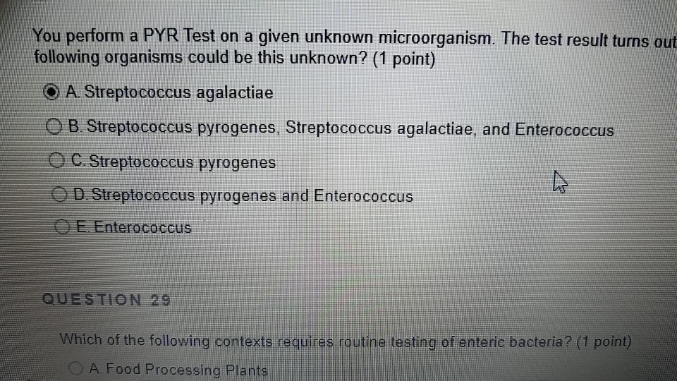 Solved You perform a PYR Test on a given unknown | Chegg.com