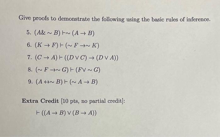 Give proofs to demonstrate the following using the | Chegg.com